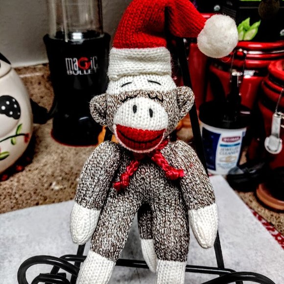 Holiday | Santa Sock Monkey Christmas Tree Ornament Nwot | Poshmark